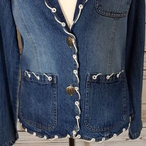 Vintage | Jackets & Coats | Vintage New Identity Nautical Jean Jacket M ...